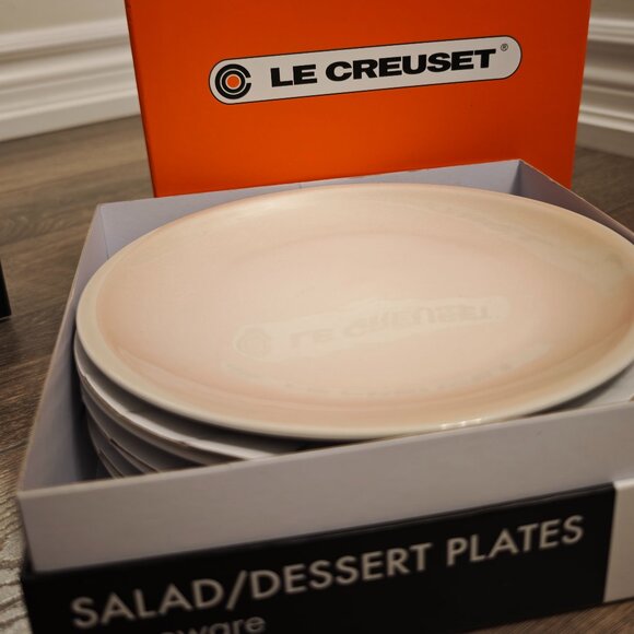 Le Creuset | Kitchen | Le Creuset Saladdessert Plates Set Of 4 | Poshmark